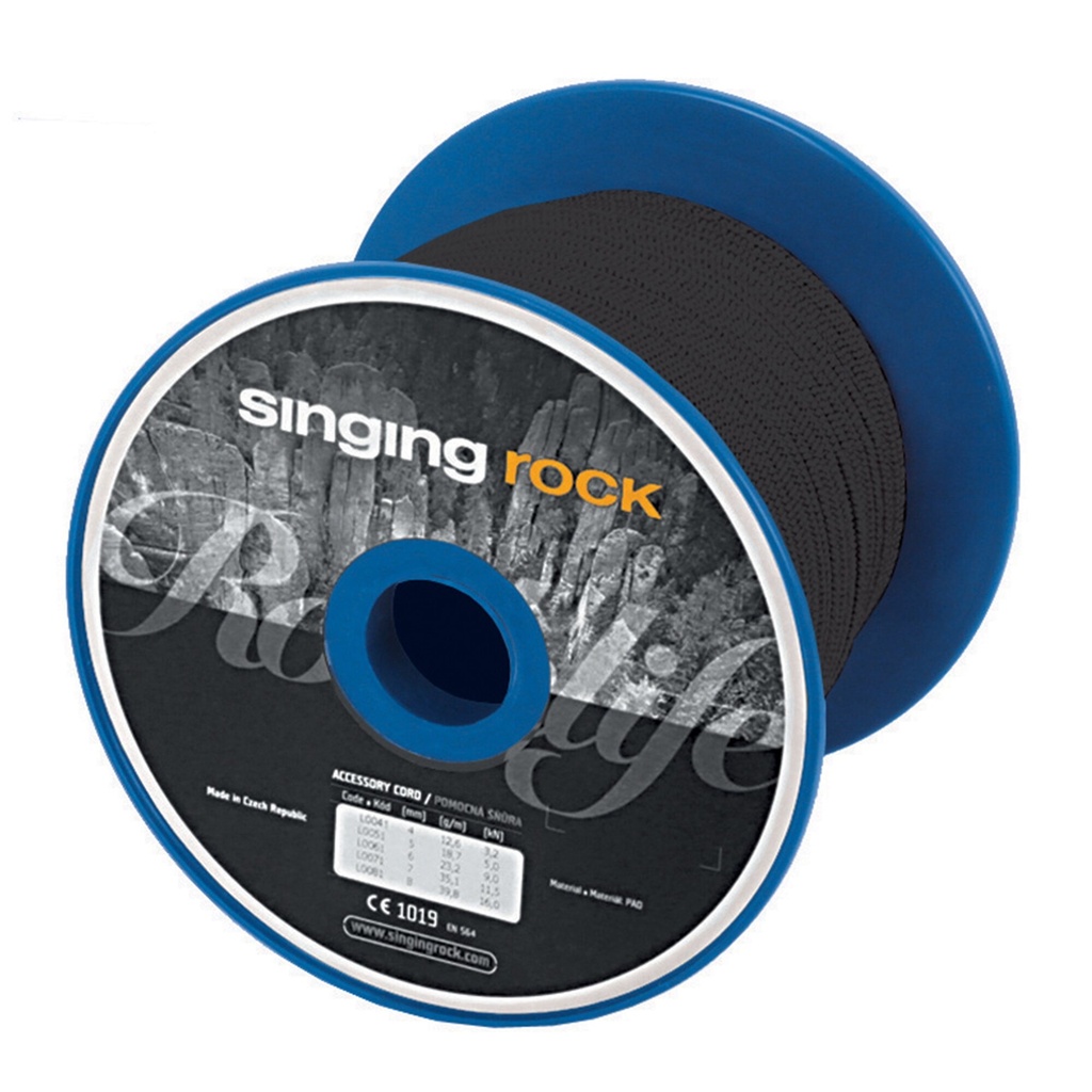 Singing Rock ACCESSORY CORD 6 mm Black | Montis Magia